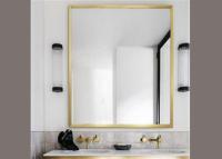 China Popular Large Framed Bathroom Wall Mirrors Punch Free Installation Corrosion Resistant for sale