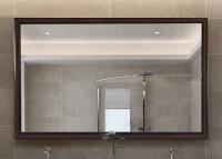 China Large Framed Bathroom Vanity Mirrors Flower Grain Color Customized Size for sale