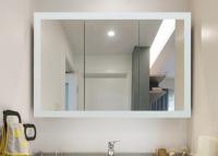 China Modern Stylish Wood Frame Wall Mirror , 3-6mm Decorative Bathroom Wall Mirrors for sale