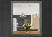 China Modern Stylish Wood Frame Wall Mirror , 3-6mm Decorative Bathroom Wall Mirrors for sale