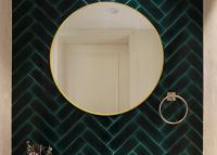 China Eco Friendly Framed Bathroom Vanity Mirrors , Big Decorative Wall Mirrors for sale