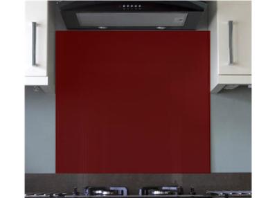 China Customized Kitchen Lacquered Glass , Easy Cleaning Decorative Painted Glass for sale