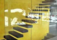 China Eco Friendly Lacobel Painted Glass Easy Cleaning Various Sizes OEM Acceptable for sale