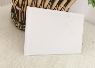 China Various Sizes Wardrobe Mirror Glass , Easy Cleaning White Back Painted Glass for sale