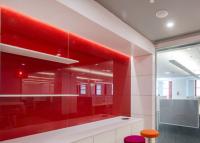 China Stain Resistant Lacobel Painted Glass Easy Clean For Theatres / Cinemas for sale