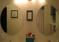 China Erosion Resistant Decorative Mirror Glass , Custom Cut Mirror Glass For Bathroom for sale