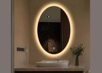 China Fashion Smart LED Bathroom Mirror Anti Fog Oval Lighted Bathroom Mirror for sale