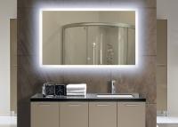 China Home Illuminated Bathroom Mirror , Customized Rectangle Mirror With Lights for sale