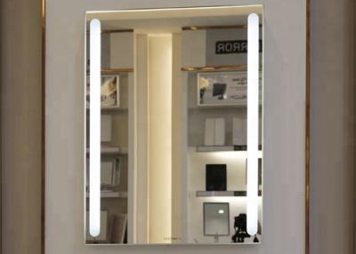 China Antioxidant Smart LED Bathroom Mirror Size Customized Decorative Rectangle Mirrors for sale