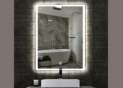 China Stylish  Rectangle Vanity Mirror , Illuminated Wall Mirrors For Bathroom for sale