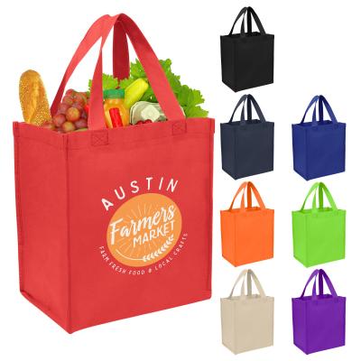 China Custom Logo Non-Woven Shopping Bag 80gsm 100gsm Eco-Friendly Promotion Tote for sale
