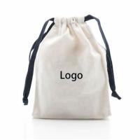 China Custom Recycled Organic Cotton Canvas Drawstring Dust Bag with Logo for Clothes Shoes Storage 500pcs MOQ for sale