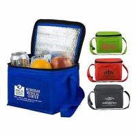 China Custom Insulated Cooler Bag 6 Cans Portable Thermal Lunch Picnic Tote with Logo for sale