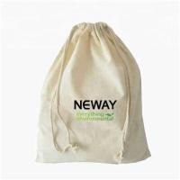 China Custom Recycled Organic Cotton Canvas Drawstring Dust Bag with Logo for Clothes Shoes Storage 500pcs MOQ for sale