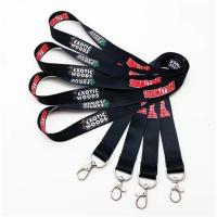China Custom Heat Transfer Printed Lanyards with Logo 90cm Polyester Promotional ID Card Strap for sale