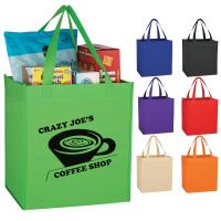 China Custom Eco Friendly Non Woven Tote Bag 80gsm Reusable Shopping Promotional for sale