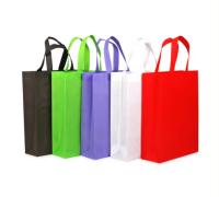 China Custom Printed Washable Non Woven Reusable Grocery Bag 80gsm 120gsm Double Handles for sale