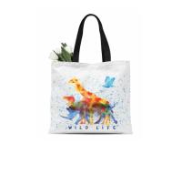 China Custom Canvas Tote Bag 35x40cm Heat Transfer Printing Eco Friendly Shopping Shoulder Bag for sale