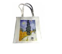 China Custom Canvas Tote Bag 35x40cm Heat Transfer Printing Eco Friendly Shopping Shoulder Bag for sale
