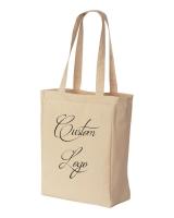 China Custom Logo Cotton Tote Bag Bulk Reusable Grocery Shopping 12OZ Canvas for sale