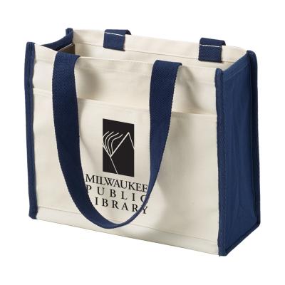China Custom Logo Cotton Tote Bag Bulk Reusable Grocery Shopping 12OZ Canvas for sale