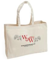 China Eco Friendly Printed Cotton Canvas Totes Bulk Bag With Double Handles for sale