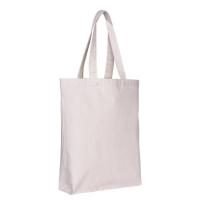 China YISON Heavy Duty Canvas Tote Bag 10x14x5 inch Reusable Shopping Grocery Bag with 20 inch Strap for sale