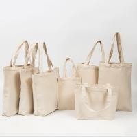 China Heavy Duty Canvas Shopping Tote Bag 16x16x8 inch Custom Logo Reusable Grocery Bag for sale