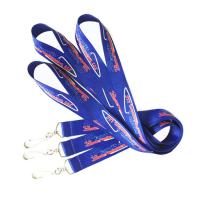 China Sublimation Printing Polyester Carabiner Lanyard Company Branded Bulk for sale