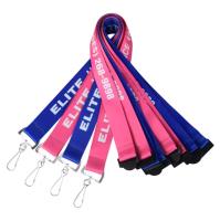 China Dye Sumblimation Flat Polyester Retractable Lanyard Card Holder Full Colors for sale