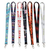 China Plastic Woven Neck Badge Lanyard Retractable Badge Holder Logo Custom for sale