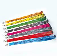 China Safety Breakaway White Polyester Lanyards Customised Company Logo for sale