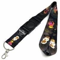 China Heatransfer Printed Blank Polyester Sublimation Lanyard Badge Holder Custom Logo for sale