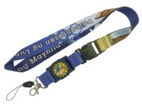 China Custom Polyester Lanyard with Carabiner Bottle Opener 2cm Width Safety Breakaway for sale