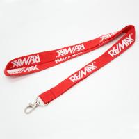 China Custom Polyester Lanyard 1/2x36 inch with Metal J-Hook for Promotional Events for sale