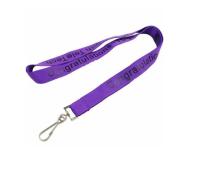 China Custom Polyester Lanyard 1/2x36 inch with Metal J-Hook for Promotional Events for sale