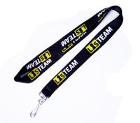 China Custom Polyester Lanyard 1/2x36 inch with Metal J-Hook for Promotional Events for sale