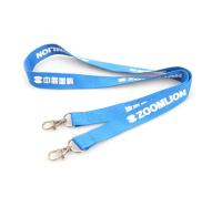 China Custom Polyester Lanyard 1/2x36 inch with Metal J-Hook for Promotional Events for sale