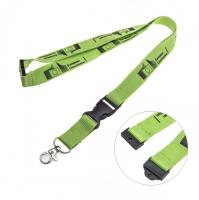China Custom Logo Flat Woven Polyester Lanyards 2cm x 90cm Badge ID Card Holder for Events for sale