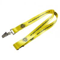 China OEM Nylon Company Branded Lanyards Strap Silkscreen Printing for sale