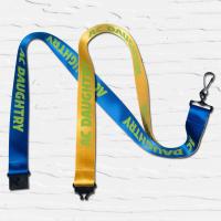 China Silkscreen Printed Nylon Sublimation Lanyards Blank Polyester For Promotions And Events for sale