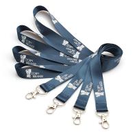 China Silkscreen Printed Nylon Sublimation Lanyards Blank Polyester For Promotions And Events for sale