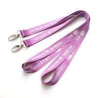 China Silkscreen Printed Nylon Sublimation Lanyards Blank Polyester For Promotions And Events for sale