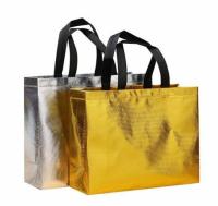 China Custom 120g Laminated Non Woven Shopping Bag Reusable Grocery Tote 30-50cm for sale