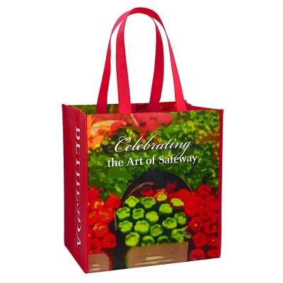China Custom Nonwoven Lamination Tote Bag 60-120gsm Eco Friendly Reusable Shopping Bag for sale