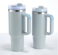 China Insulated Vacuum Sports Bottle Cup Tumbler 30oz 40oz Stainless Steel with Handle Straw for sale