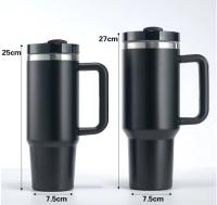 China Insulated Vacuum Sports Bottle Cup Tumbler 30oz 40oz Stainless Steel with Handle Straw for sale
