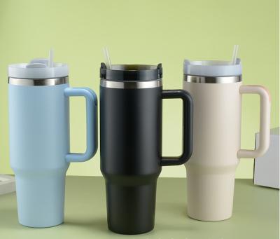 China 40oz 304 Stainless Steel Vacuum Insulated Water Bottle with Handle 1.2L Sports Drinkware for sale
