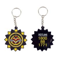 China Silicone Soft PVC Keychain Rubber Keyring With Logo Bulk Floating for sale