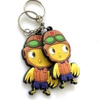 China Silicone Soft PVC Keychain Rubber Keyring With Logo Bulk Floating for sale